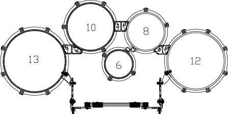 QUANTUM MARK II Tenor Drums - mapex